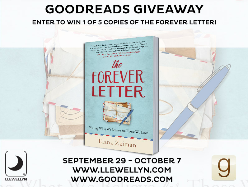 Goodreads Giveaway: THE FOREVER LETTER by Elana Zaiman – Llewellyn Unbound